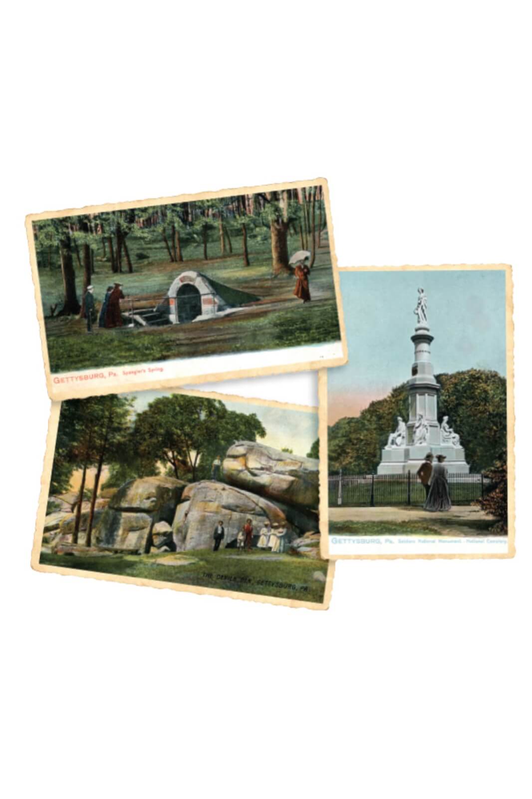 Historic Gettysburg Postcards | Then & Now Views of an Iconic Place